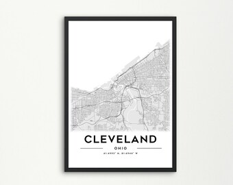 Lansing MI Map Print, Lansing USA Map Art Poster, Map Print, City Map ...