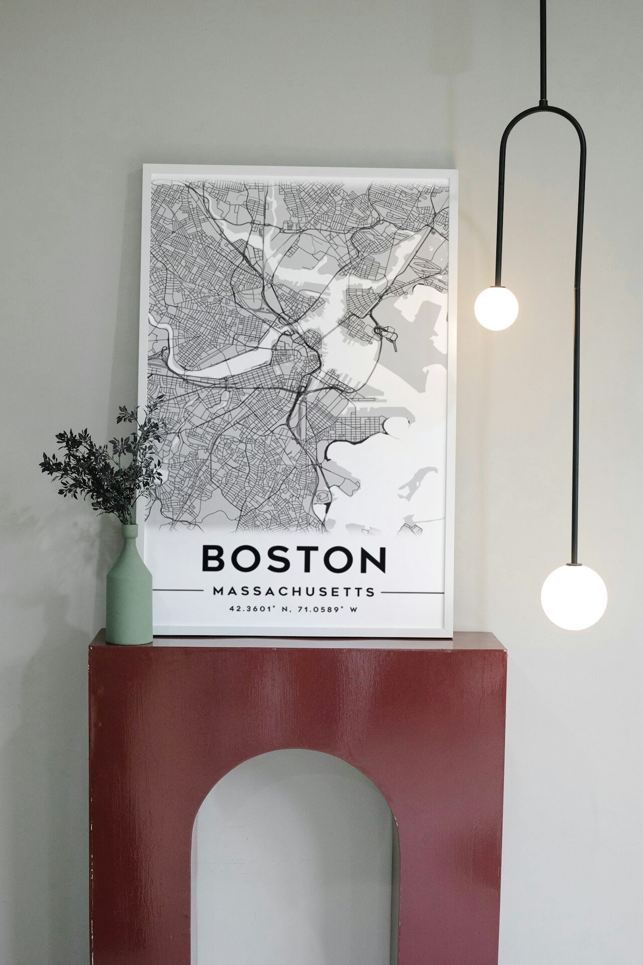 Boston MA Map Print, City Map Print, City Map Art, Boston Map Print ...