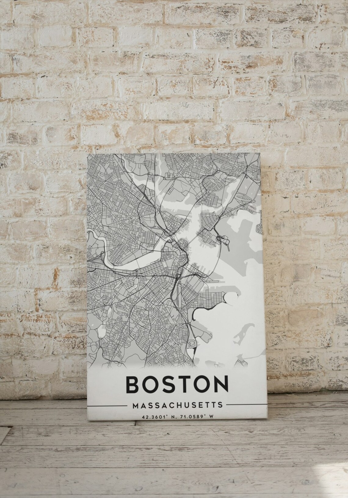 Boston MA Map Print, City Map Print, City Map Art, Boston Map Print ...