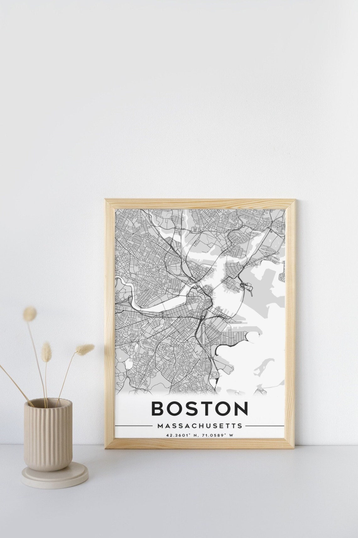 Boston MA Map Print, City Map Print, City Map Art, Boston Map Print ...