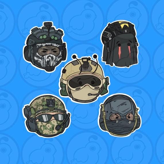 Call of Duty, Stickers, COD, Modern Warfare, Characters, Masked Bundle ...