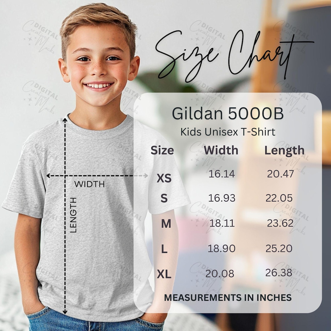 Gildan 5000B Kids Size Chart Kids T-shirt Size Chart Kid Gildan Size Chart 5000B Boy Size Chart ...
