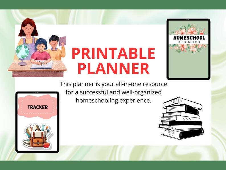 2024 2025 Homeschool Planner 53-page Printable Planner Goals, Lesson ...