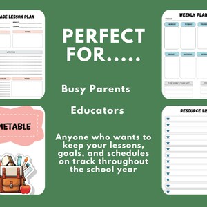 2024 2025 Homeschool Planner 53-page Printable Planner Goals, Lesson ...