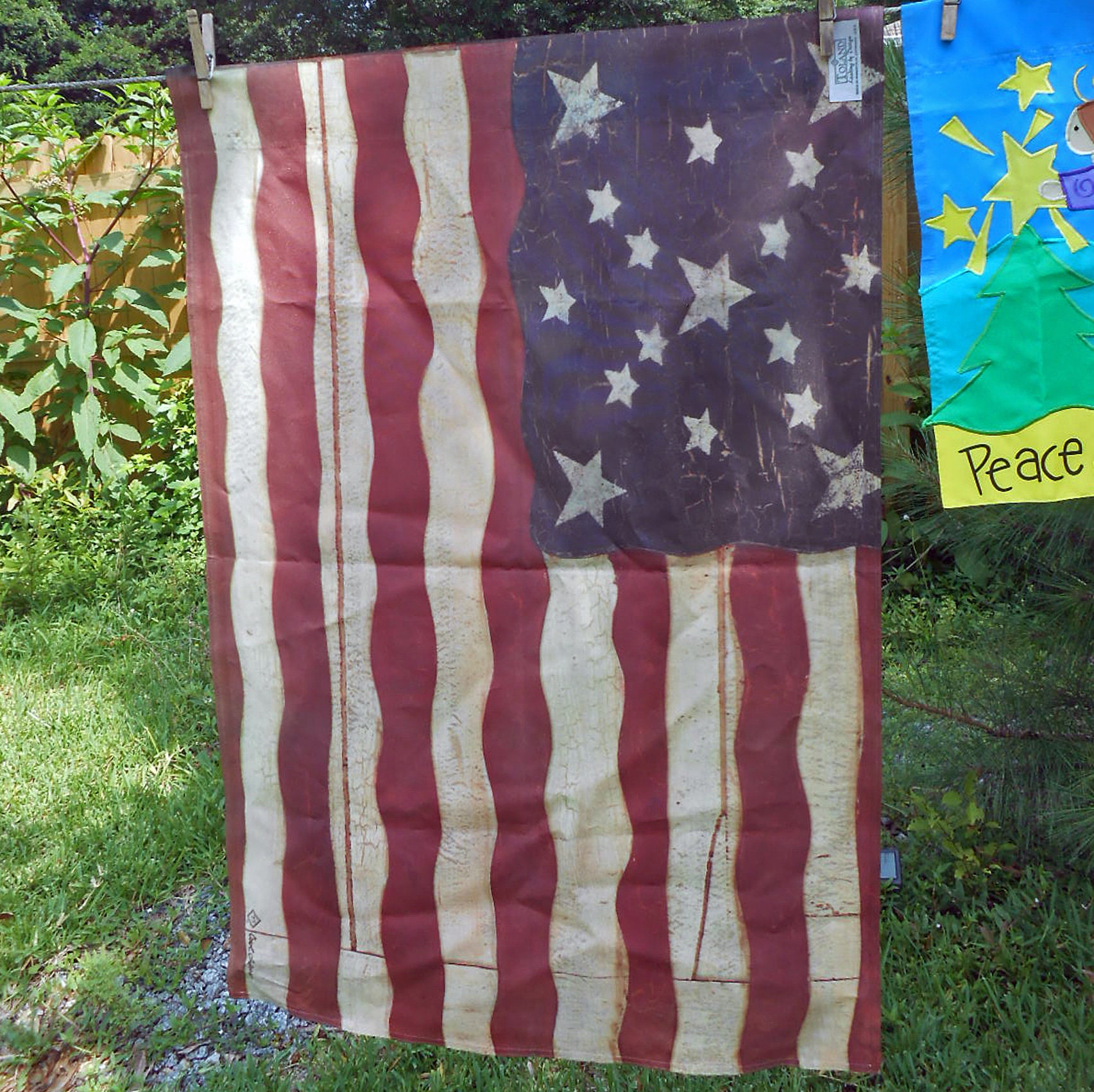 4 FLAG PANELS Nylon Porch in Outdoor Decor Buy 1 or All 4 Designs ...