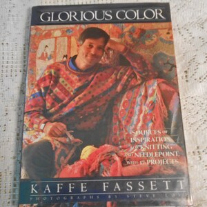 Kaffe Fassett GLORIOUS COLOR NEEDLEWORK & Knitting Book 1988 - Etsy