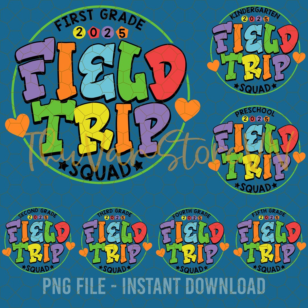 Bundle Field Trip 2025 Png, Field Day Bundle Png, Field Day Vibes Png ...