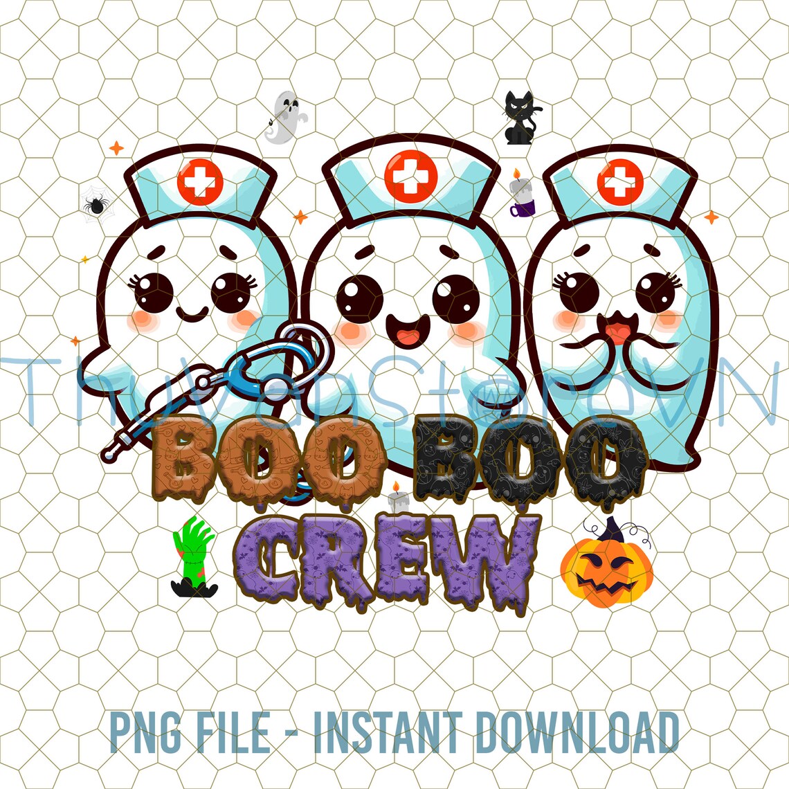 Boo Boo Crew Png, Nurse Halloween Png, Spooky Nurse Png, Nurse Crew Png ...