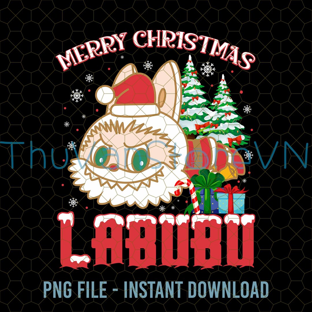 Labubu Merry Christmas Png, Labubu Monster Png, Labubu Christmas Png ...