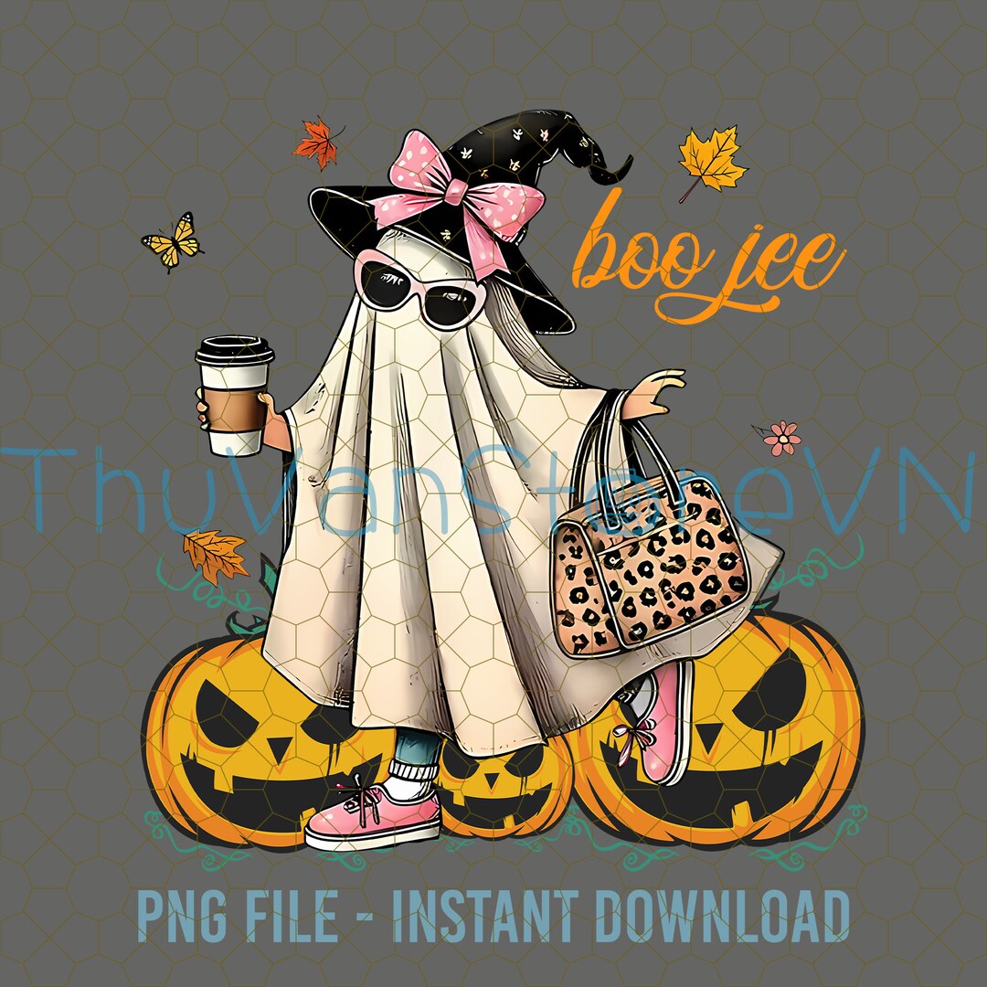 Boo-jee Ghost Halloween Png, I Put the Boo in Boujee Png, Trendy ...