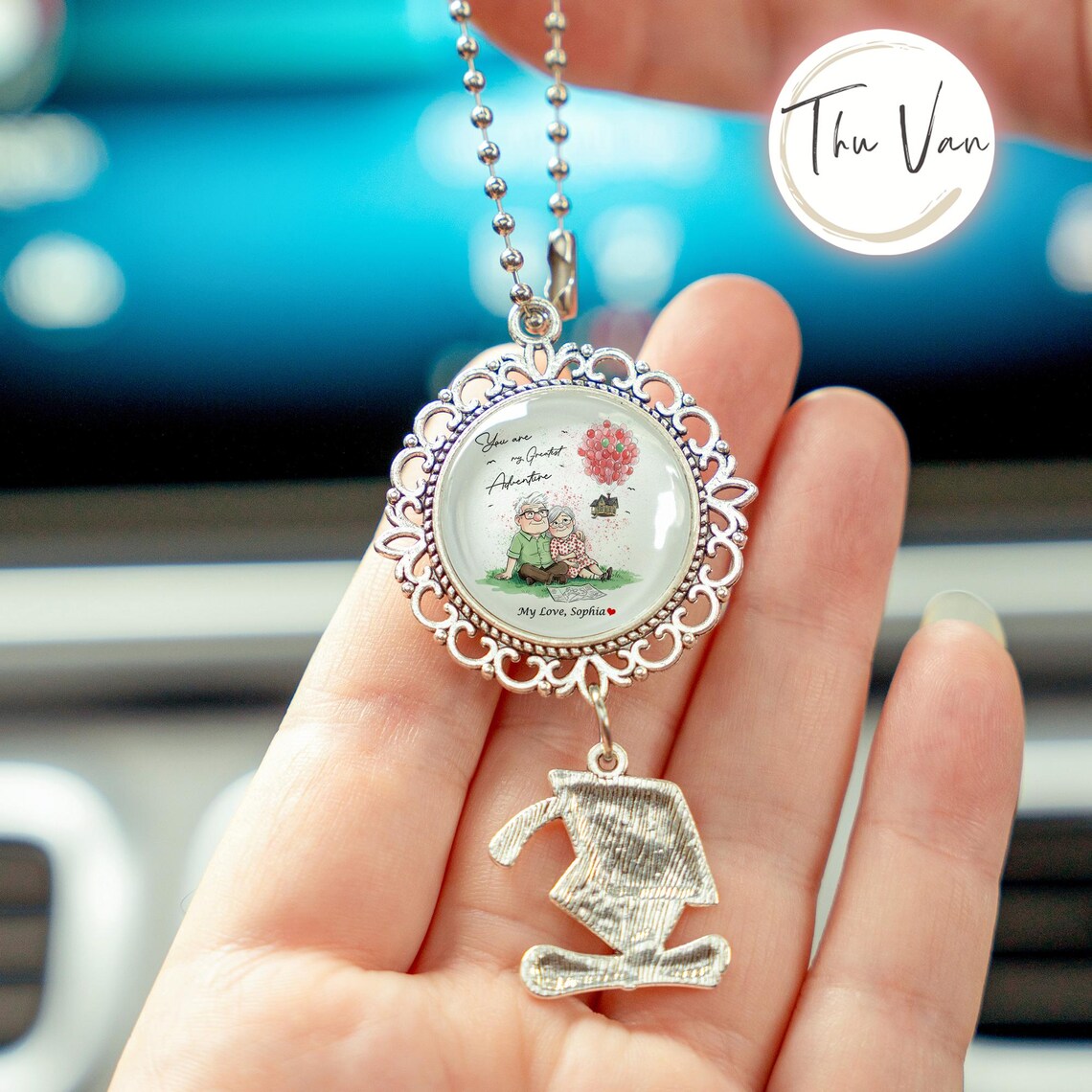 Personalised Car Charm, You Are My Greatest Adventure Car Charm, Ellie ...