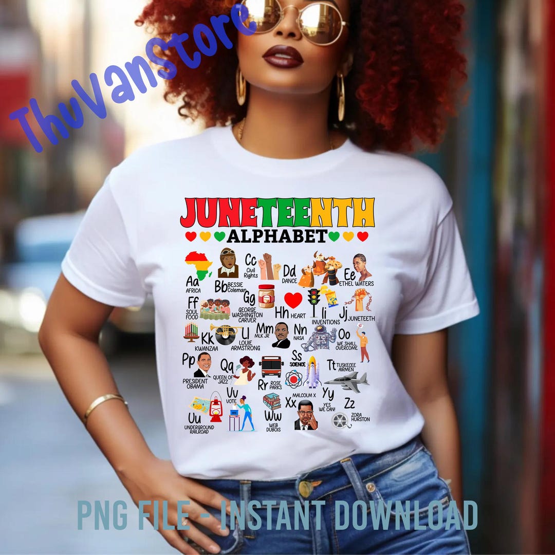 Juneteenth Alphabet Png, Juneteenth 1865 Png, I Am Black Png ...