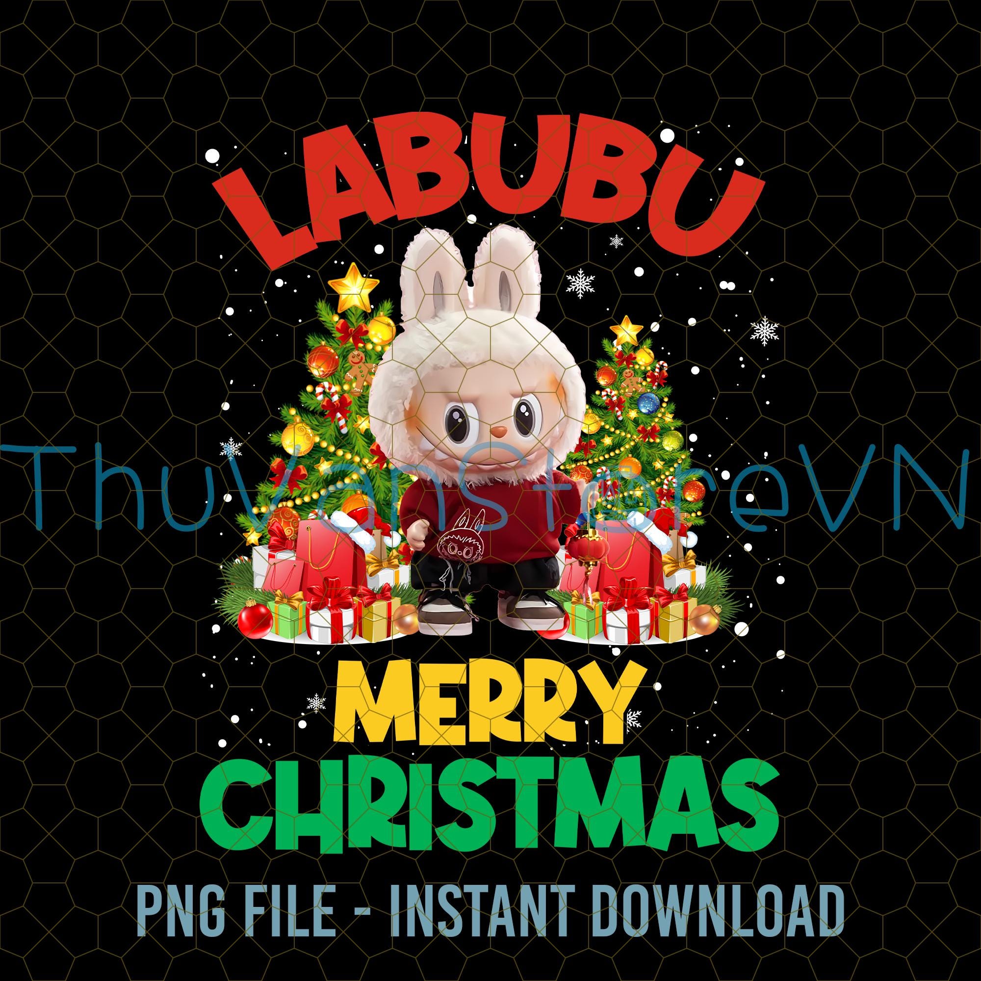Merry Christmas Labubu Png, Labubu Monster Png, Labubu Christmas Tree ...