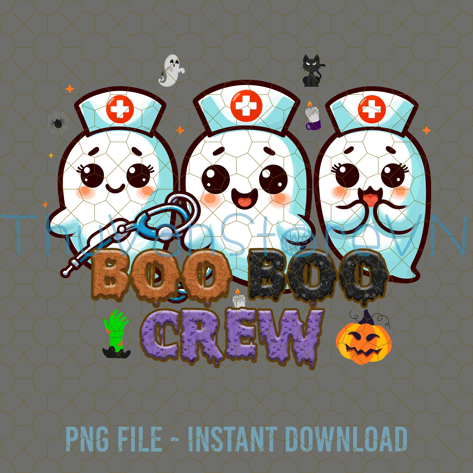 Boo Boo Crew Png, Nurse Halloween Png, Spooky Nurse Png, Nurse Crew Png ...