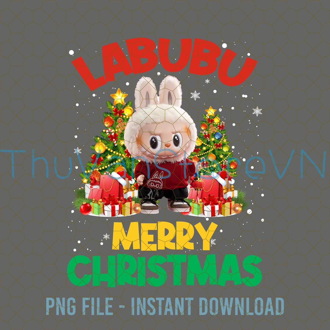 Merry Christmas Labubu Png, Labubu Monster Png, Labubu Christmas Tree ...