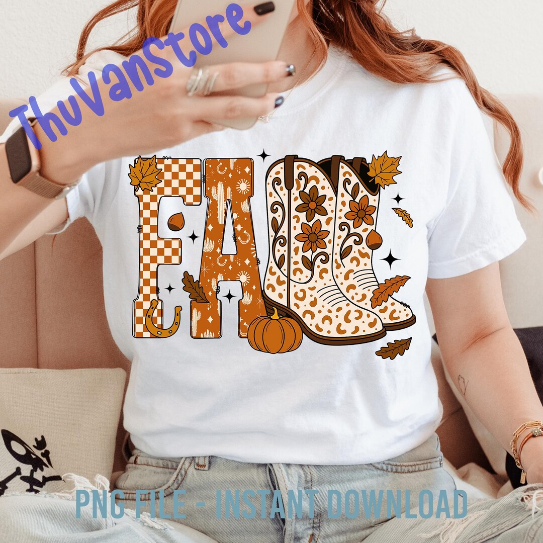 Fall Cowboy Plaid Png, Western Fall Png, Hello Fall Png, Fall Vibes Png ...