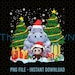 Labubu Moo Deng Christmas Png, Labubu Monster Xmas Gift, Christmas ...
