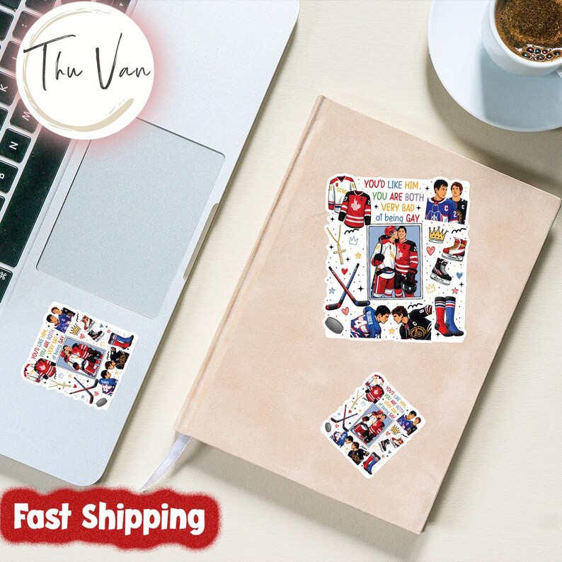 Heated Rivalry Couple Ilya Rozanov and Shane Hollander Sticker/ Car ...