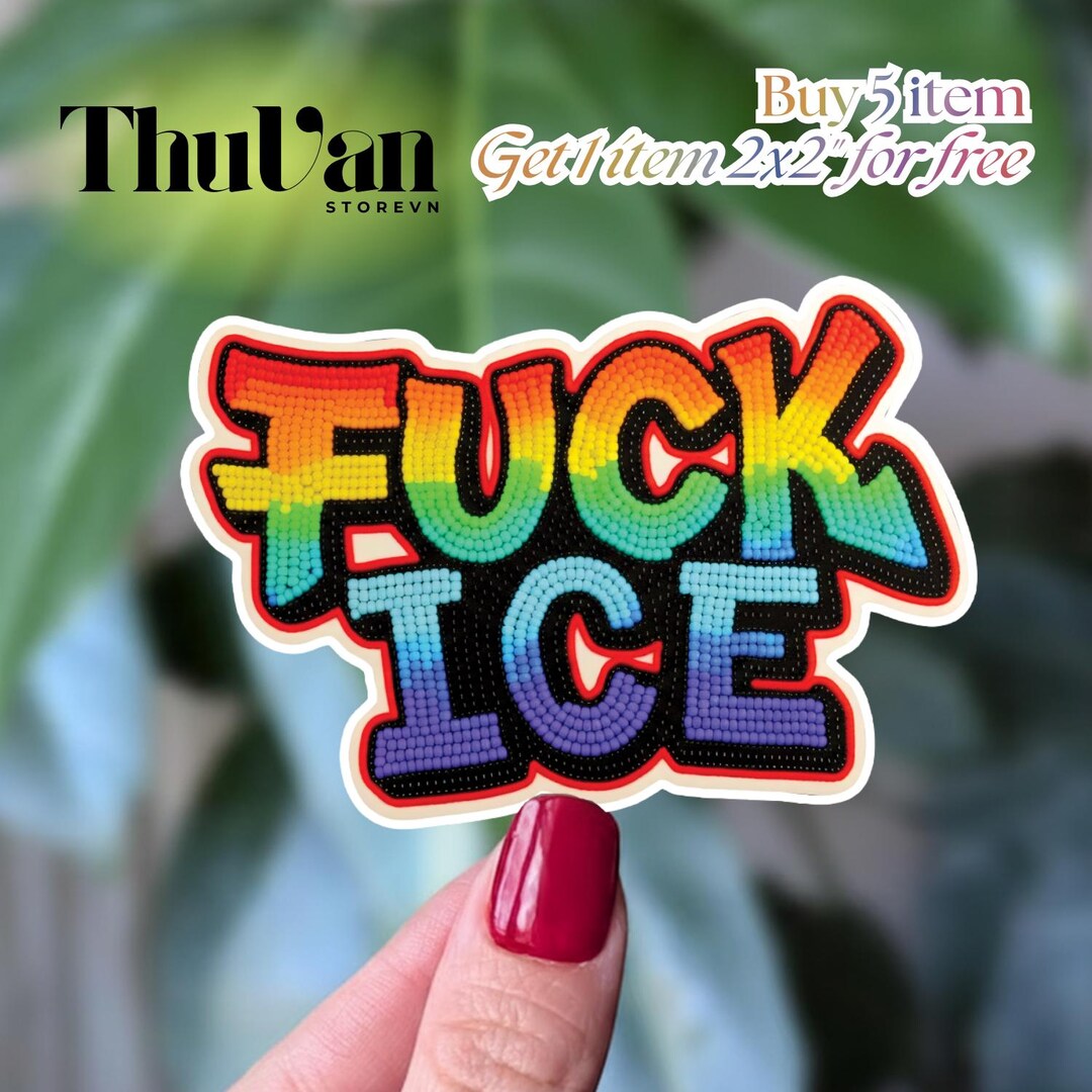 Anti ICE Social Justice Sticker/ Magnet, Fuck Ice Design, Design ...