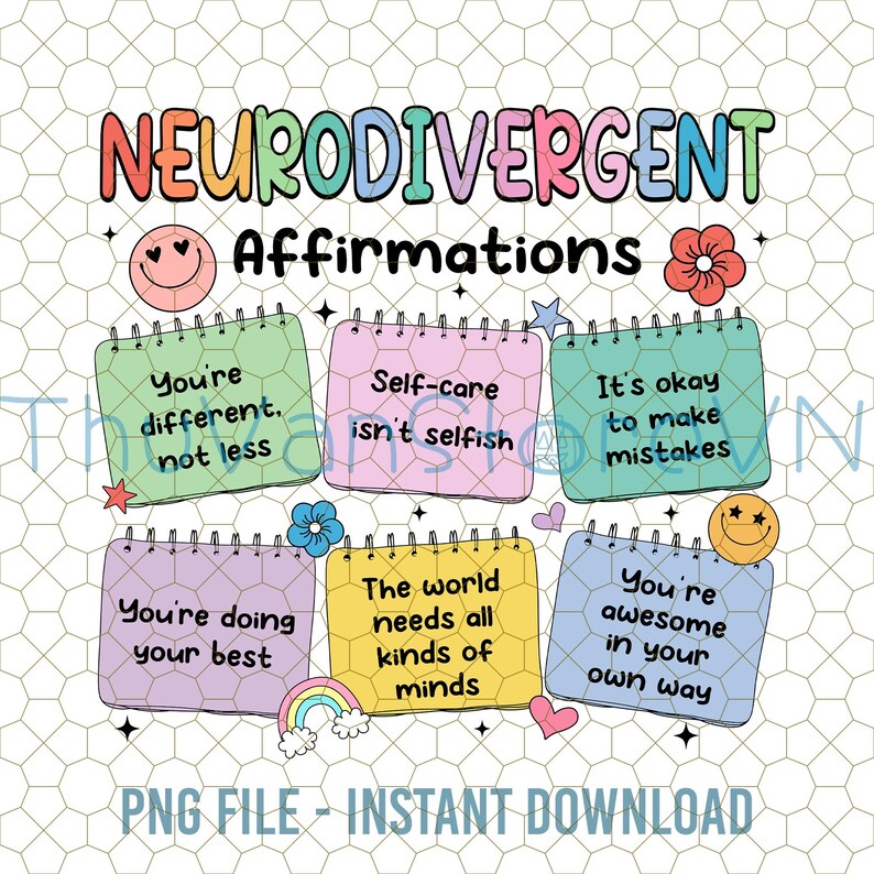Neurodivergent Affirmations Png, Neurodiversity Png, Special Education ...