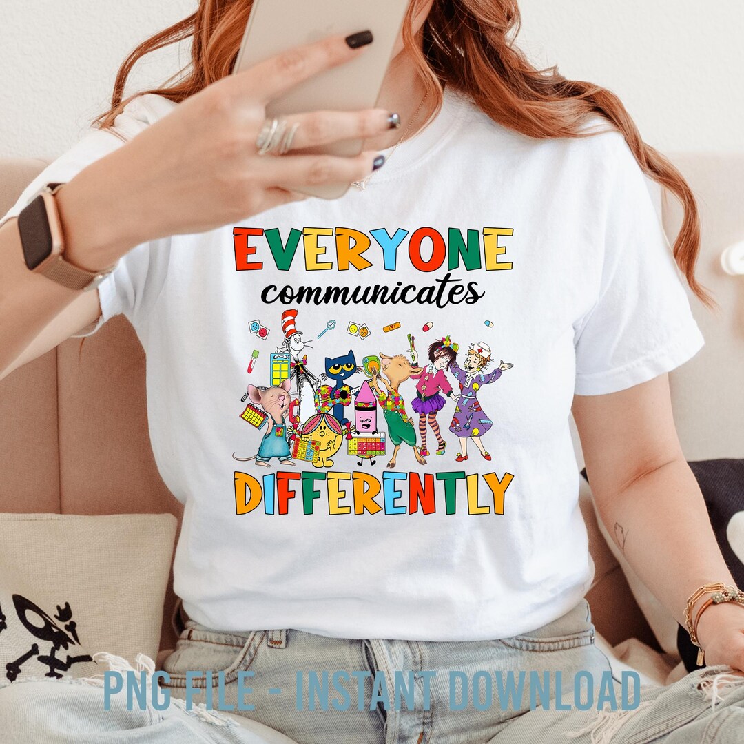 Everyone Communicates Differently Png, Children's Book Autism Awareness ...