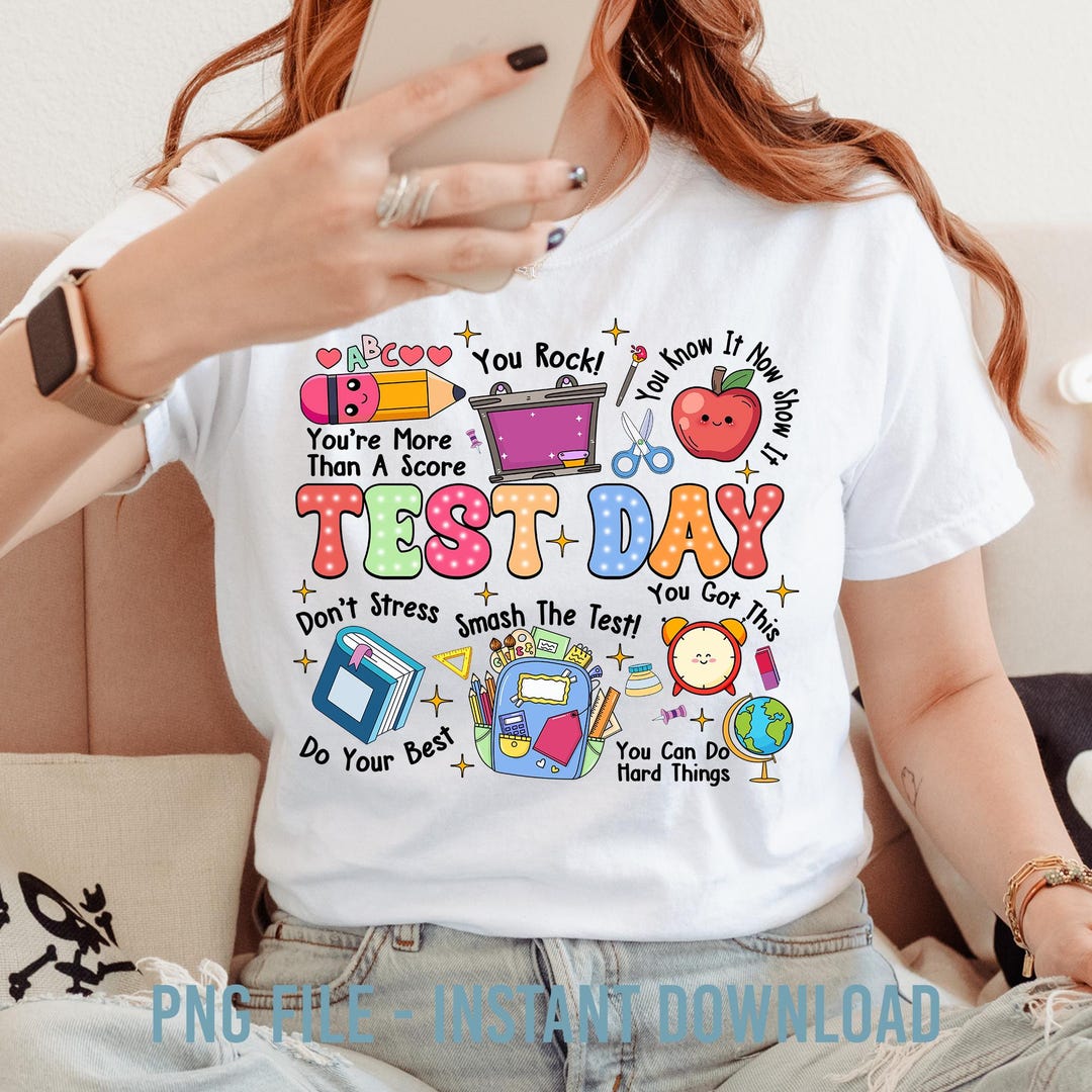 Groovy Test Day Png, You Got This Png, Don't Stress Do Your Best Png ...