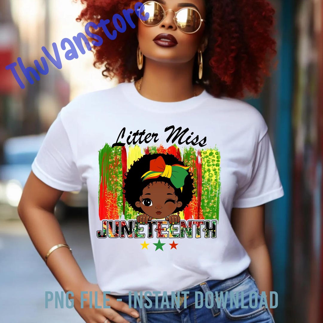 Little Miss Juneteenth Png, Afro Black Girl Png, African Girl Png ...