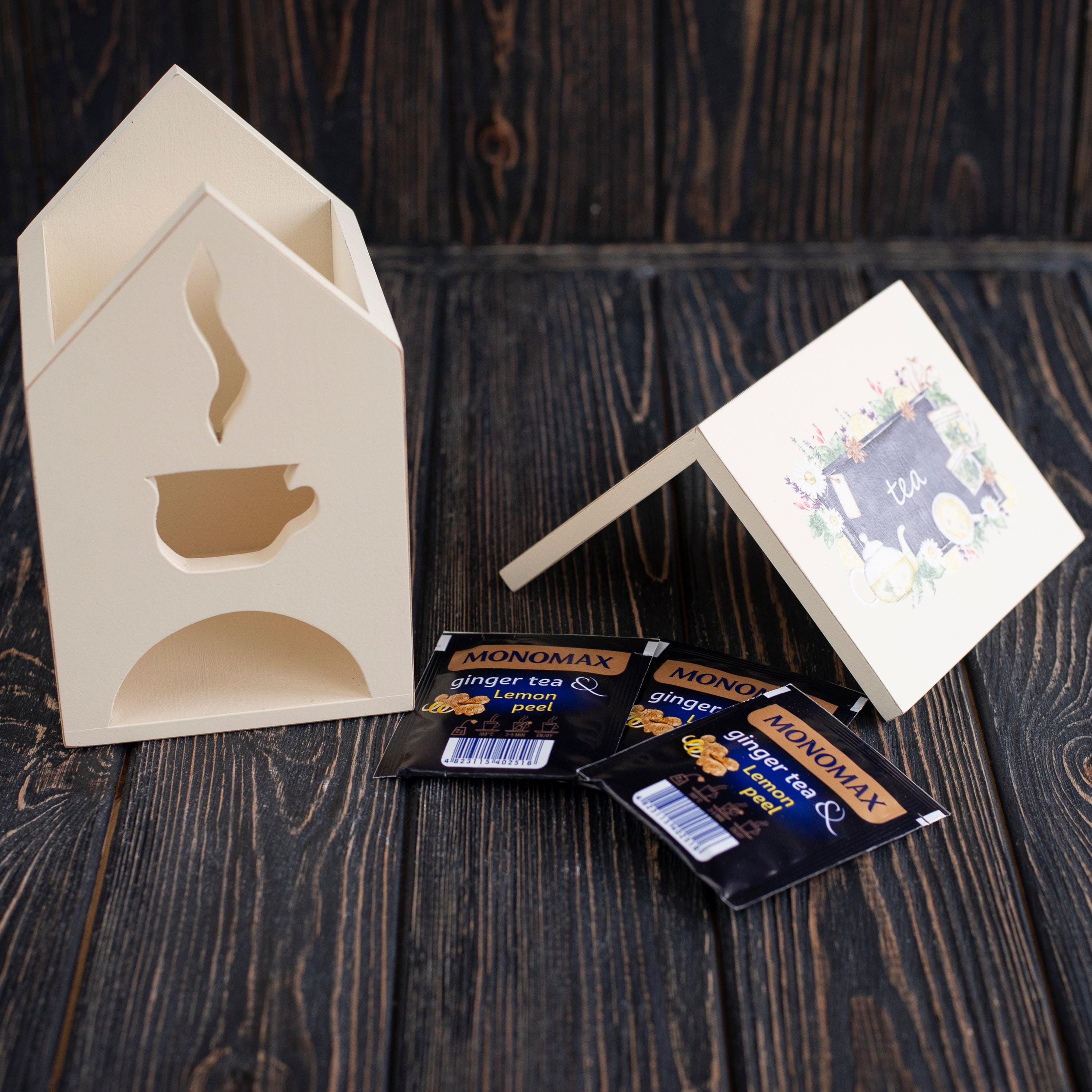 House Tea Storage, Tea Bag Organizer, Grandparents Gift, Tea Bag Holder ...