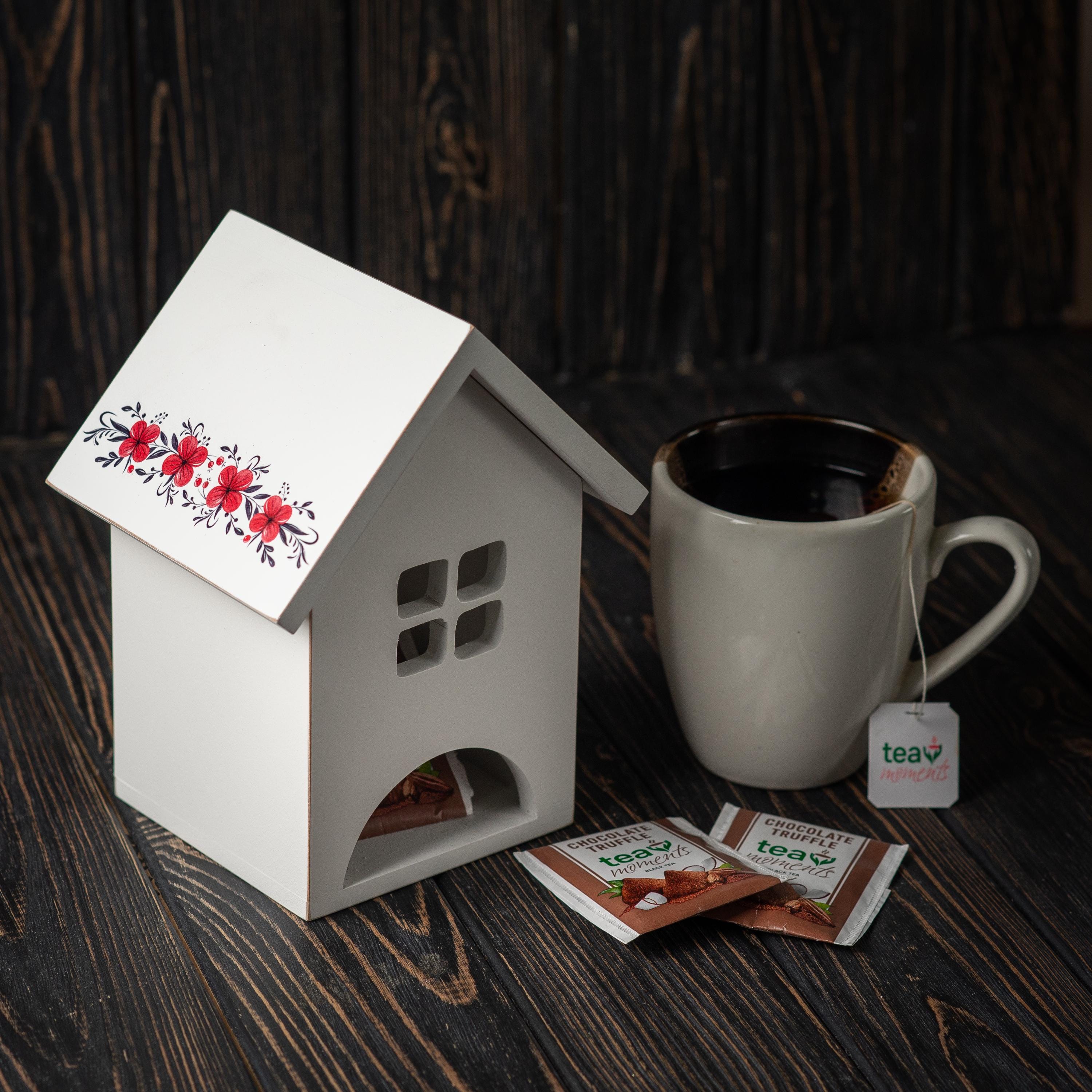 House Tea Storage, Tea Bag Organizer, Grandparents Gift, Tea Bag Holder ...