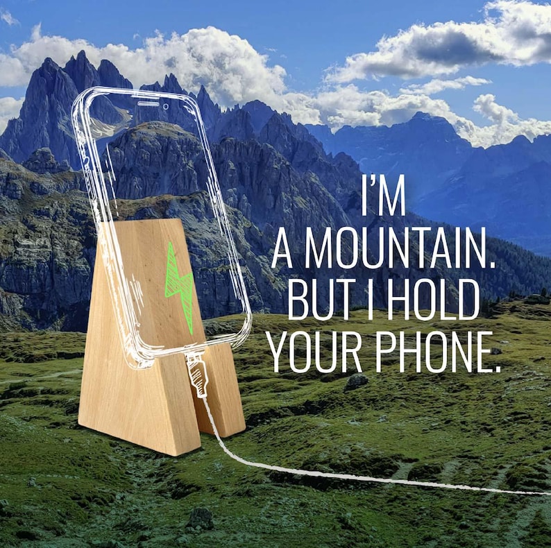 Wooden Cell Phone Stand: Desk Smartphone & Tablet Holder - Etsy