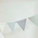 Blue Triangle Pennant Flags Bunting Banners - Playroom and Nursery ...
