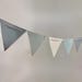 Blue Triangle Pennant Flags Bunting Banners - Playroom and Nursery ...