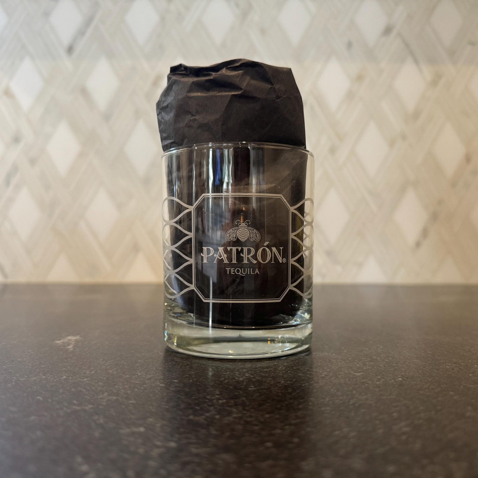 Patrón Tequila Lowball Glasses | Set of 2 | Etched Agave Cocktail ...