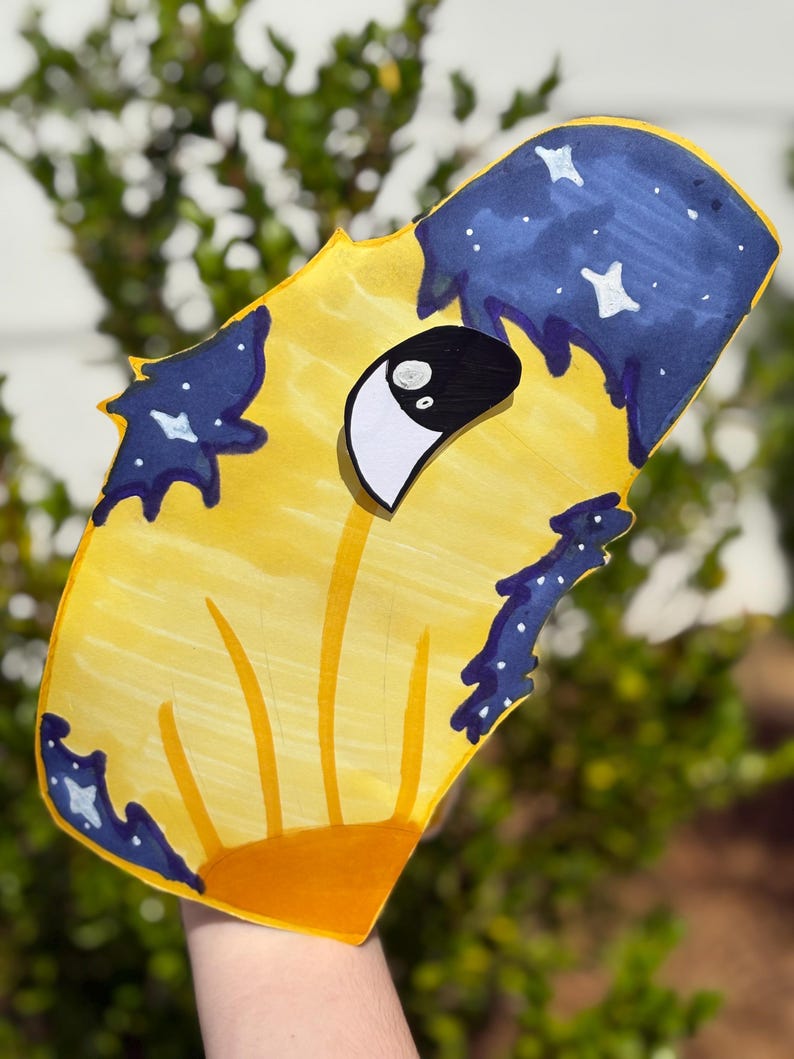 Paper Dragon Puppet - Etsy
