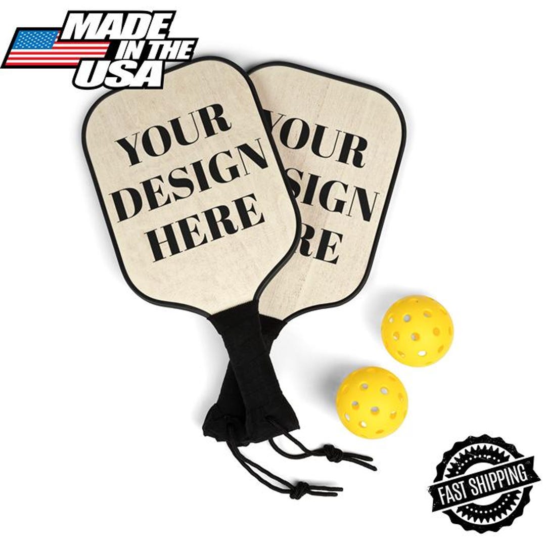 Custom Personalized Pickleball Racket Kit, Your Design Pickleball Kit ...