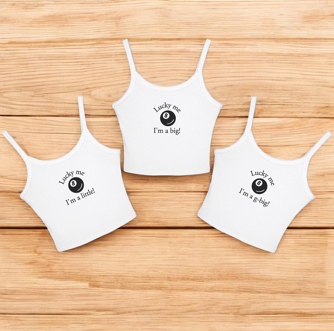 Sorority Big Little Tank Top, Big Little Reveal Shirt, Spaghetti Strap ...