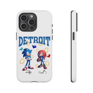 Detroit Lions Phone Case: Gibbs & Montgomery Sonic Knuckles Design - Etsy