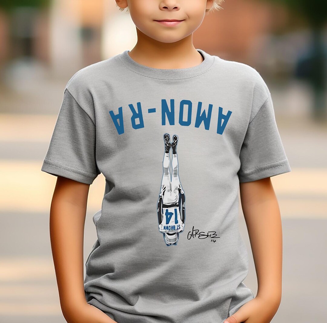 Detroit Lions Player Amon-ra St. Brown Headstand Youth Graphic Shirt ...