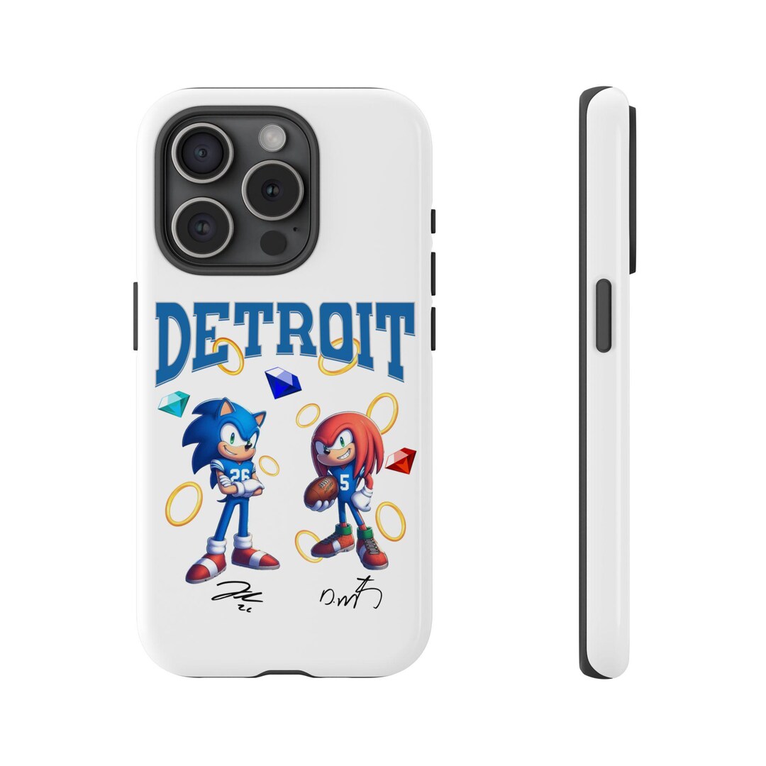 Detroit Lions Phone Case: Gibbs & Montgomery Sonic Knuckles Design - Etsy