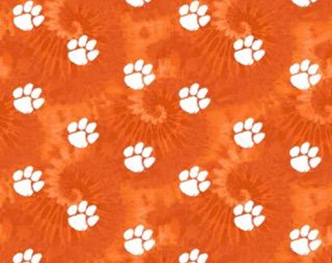 Clemson Paw Print Fabric. 100% Cotton. Clemson University Quilting ...