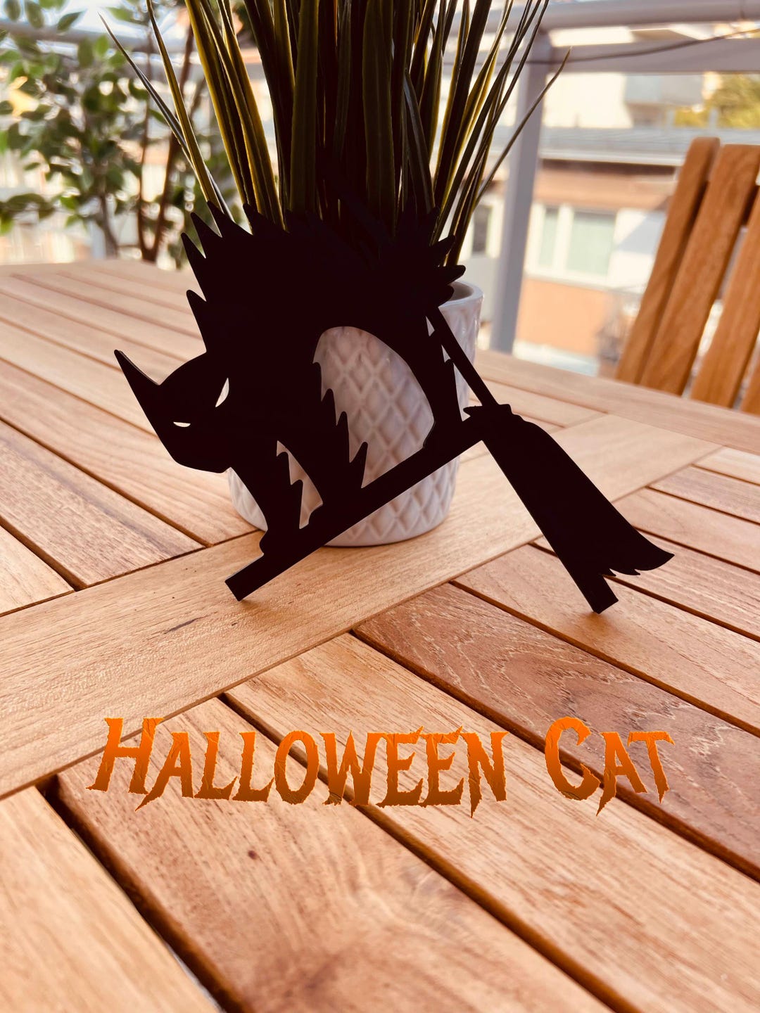 Halloween Cat Door Corner | V2 Scared Cat - Etsy