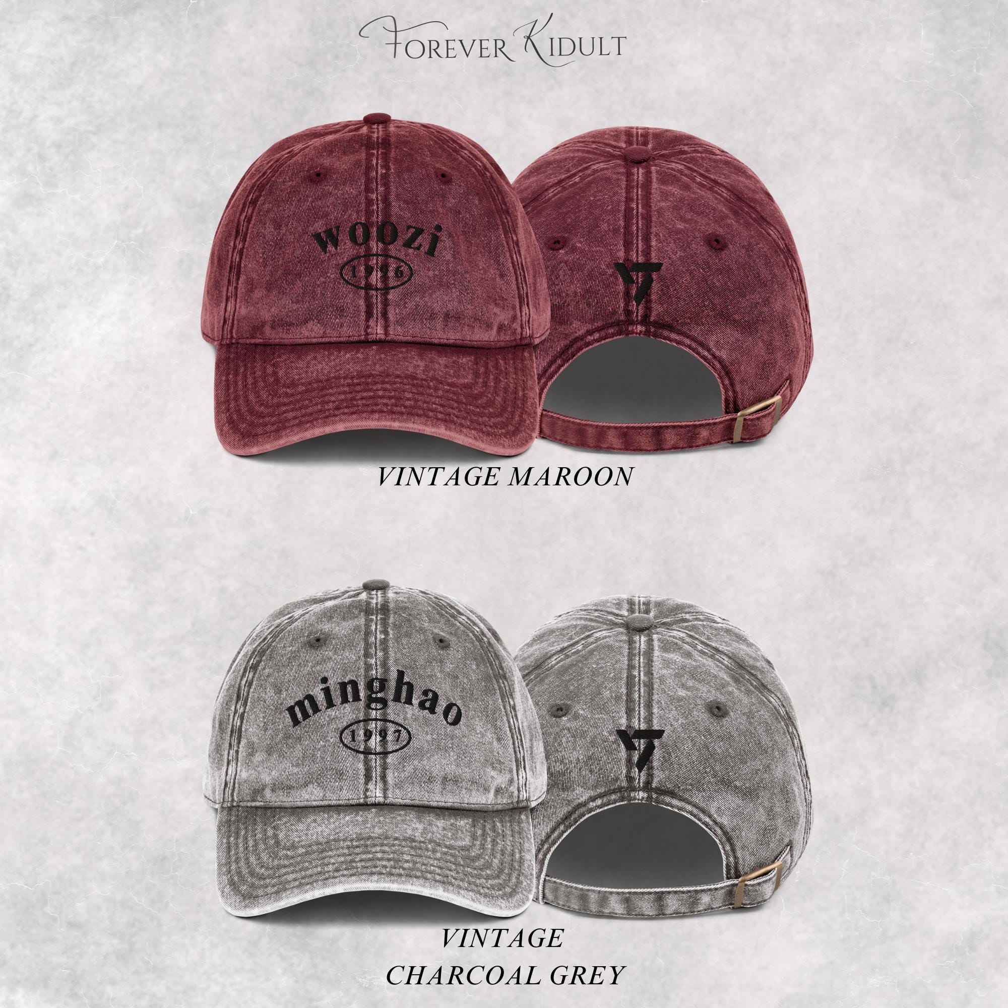 Seventeen Embroidered Hat | SVT | Seventeen Members Hat | K-pop Merch ...