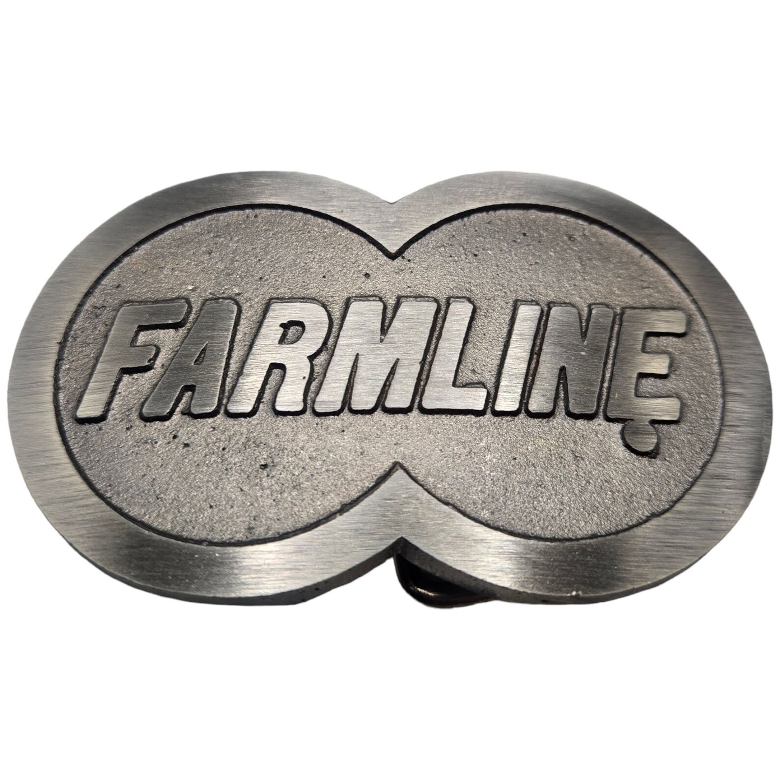 1980s Farmline Belt Buckle Vintage Farm Line Advertising Cowboy Farmer ...