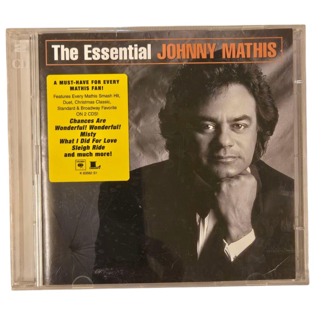 The Essential Johnny Mathis 2 CD Set Jazz R and B Pop Chances Are - Etsy