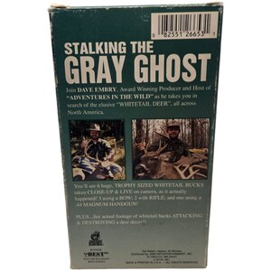 Dave Embrys Stalking the Gray Ghost VHS Whitetail Deer Hunting Hunter ...