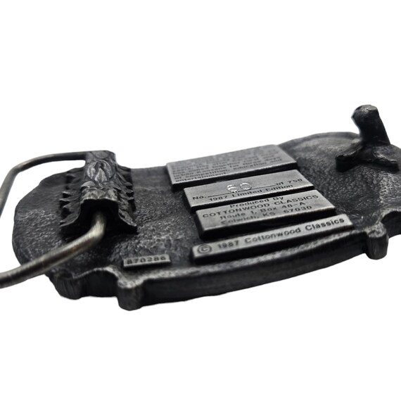 1987 Sedgwick County Fair Belt Buckle Cheney Kansas C… - Gem