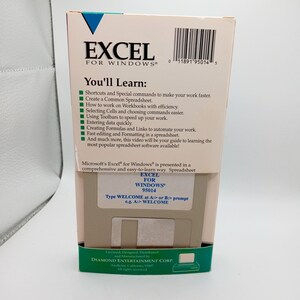 Excel for Windows VHS Floppy Video Everything You Need to Know Vintage ...