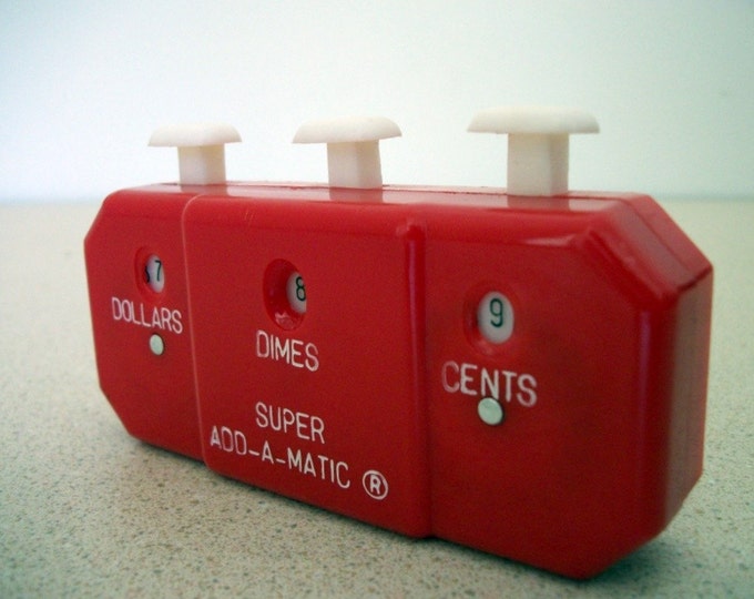 Super Add-a-matic Retro Handheld Adding Machine Great for Waitresses or ...