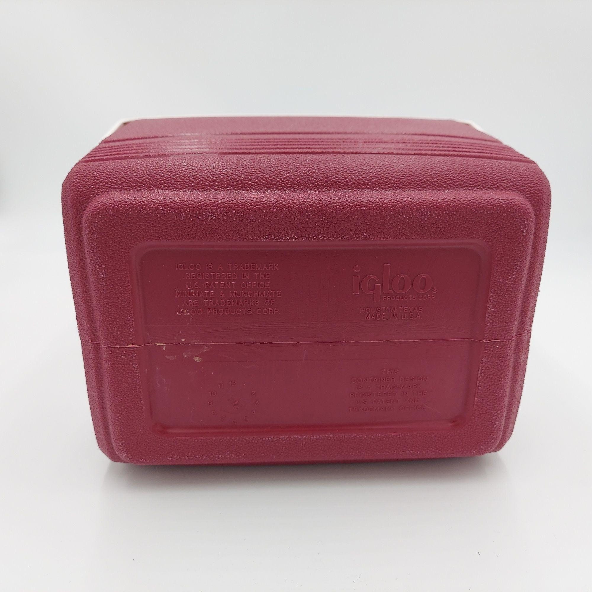 Igloo Mini Mate Cooler Minimate Burgundy Vintage Houston Texas Etsy