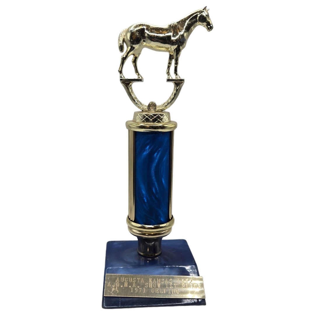 1972 Quarter Horse Trophy Vintage Augusta Kansas AQHA Cowboy ...